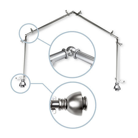 Click here for Rod Desyne Alma 4 Sided Bay Window Rod  One Size... prices