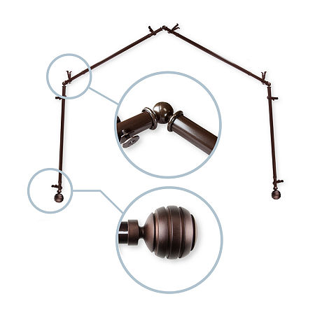 Click here for Rod Desyne Poise 4 Sided Bay Window Rod  One Size... prices