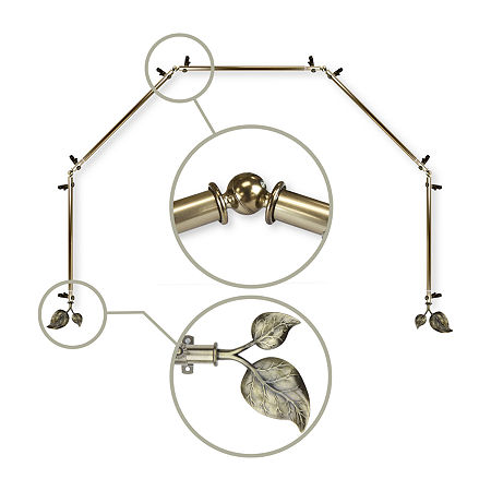 Click here for Rod Desyne Ivy 5 Sided Bay Window Rod  One Size  B... prices