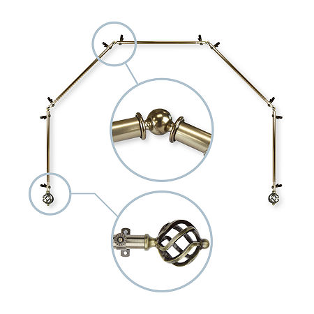 Click here for Rod Desyne Twist 5 Sided Bay Window Rod  One Size... prices