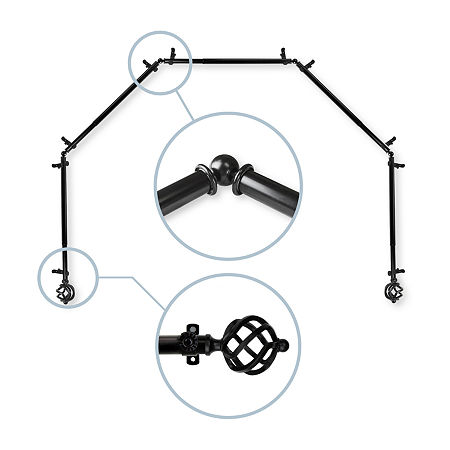Click here for Rod Desyne Twist 5 Sided Bay Window Rod  One Size... prices
