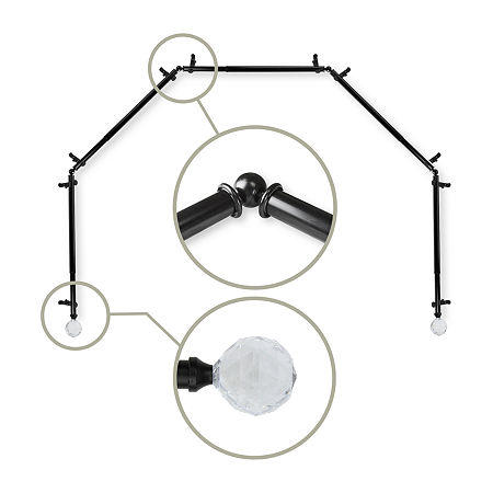 Click here for Rod Desyne Faceted 5 Sided Bay Window Rod  One Siz... prices