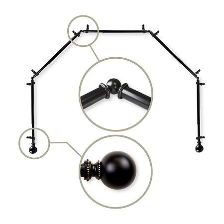 Click here for Rod Desyne Jordana 5 Sided Bay Window Rod  One Siz... prices