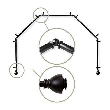 Click here for Rod Desyne Alma 5 Sided Bay Window Rod  One Size... prices