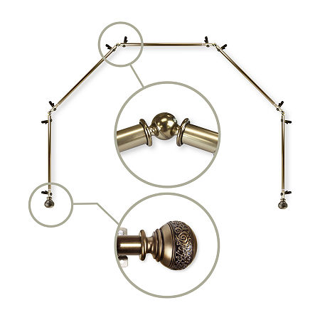 Click here for Rod Desyne Naomi 5 Sided Bay Window Rod  One Size... prices