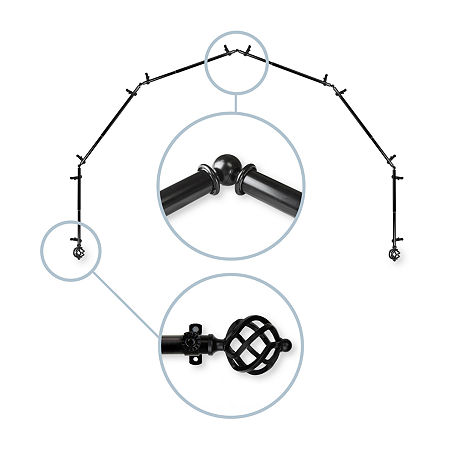 Click here for Rod Desyne Twist 6 Sided Bay Window Rod  One Size... prices