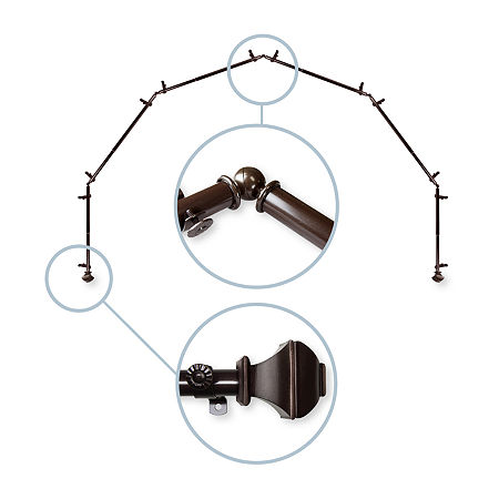 Click here for Rod Desyne Marion 6 Sided Bay Window Rod  One Size... prices