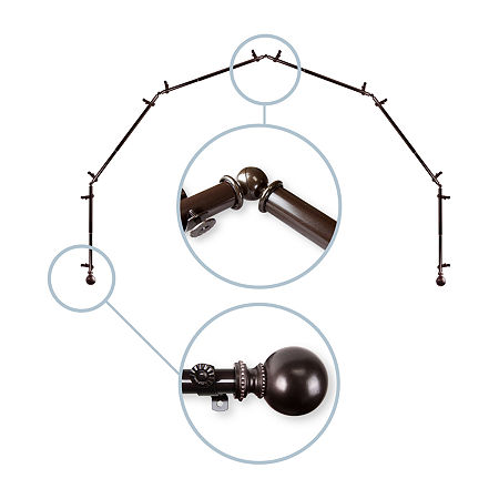 Click here for Rod Desyne Jordana 6 Sided Bay Window Rod  One Siz... prices