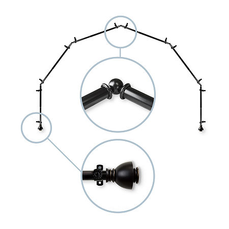 Click here for Rod Desyne Alma 6 Sided Bay Window Rod  One Size... prices