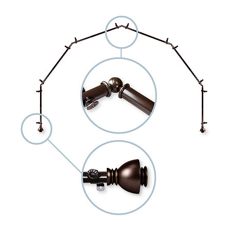 Click here for Rod Desyne Alma 6 Sided Bay Window Rod  One Size... prices
