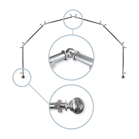 Click here for Rod Desyne Naomi 6 Sided Bay Window Rod  One Size... prices