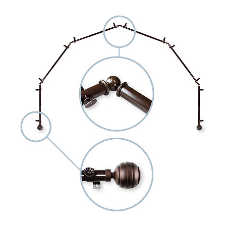 Click here for Rod Desyne Poise 6 Sided Bay Window Rod  One Size... prices