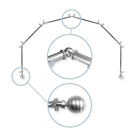 Click here for Rod Desyne Poise 6 Sided Bay Window Rod  One Size... prices