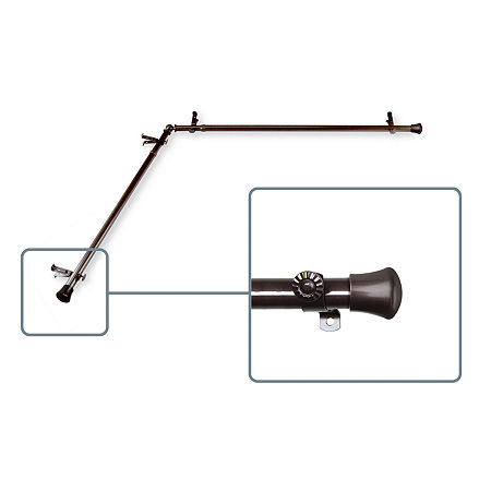 Click here for Rod Desyne Corner 13/16 IN Adjustable Curtain Rod... prices
