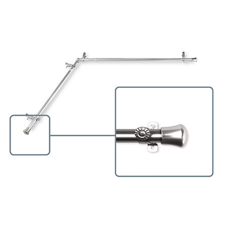 Click here for Rod Desyne Corner 13/16 IN Adjustable Curtain Rod... prices