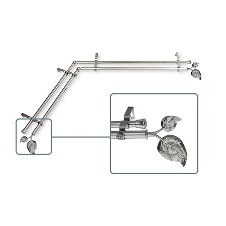 Click here for Rod Desyne Ivy Corner Double Curtain Rod  One Size... prices