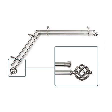 Click here for Rod Desyne Twist Corner Double Curtain Rod  One Si... prices
