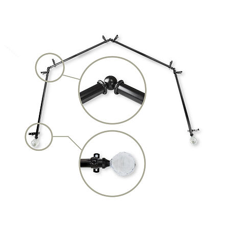 Click here for Rod Desyne Faceted 4 Sided Bay Window Rod  One Siz... prices