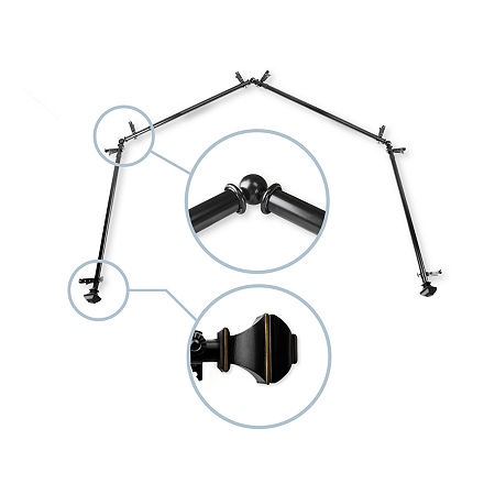 Click here for Rod Desyne Marion 4 Sided Bay Window Rod  One Size... prices