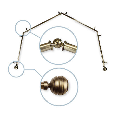 Click here for Rod Desyne Poise 4 Sided Bay Window Rod  One Size... prices