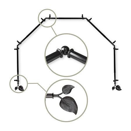 Click here for Rod Desyne Ivy 5 Sided Bay Window Rod  One Size  B... prices