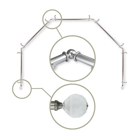 Click here for Rod Desyne Faceted 5 Sided Bay Window Rod  One Siz... prices