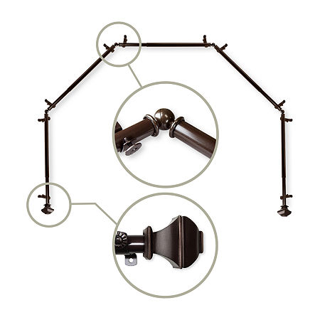 Click here for Rod Desyne Marion 5 Sided Bay Window Rod  One Size... prices