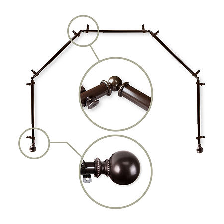 Click here for Rod Desyne Jordana 5 Sided Bay Window Rod  One Siz... prices