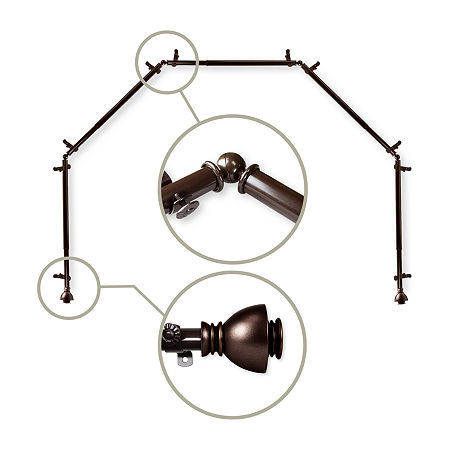 Click here for Rod Desyne Alma 5 Sided Bay Window Rod  One Size... prices