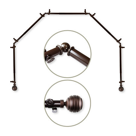 Click here for Rod Desyne Poise 5 Sided Bay Window Rod  One Size... prices