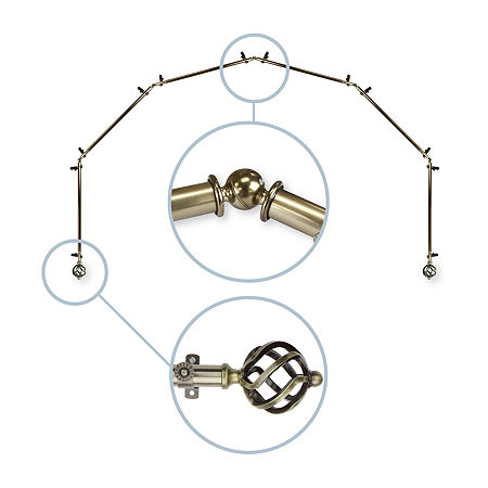 Click here for Rod Desyne Twist 6 Sided Bay Window Rod  One Size... prices