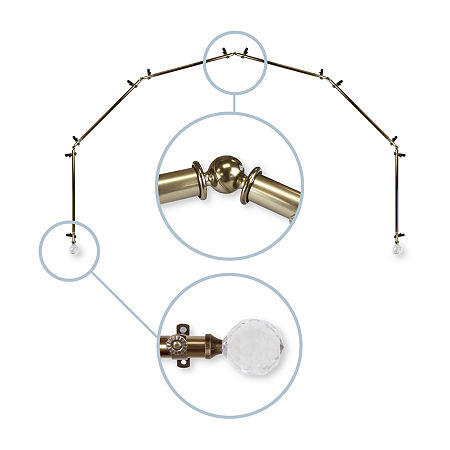 Click here for Rod Desyne Faceted 6 Sided Bay Window Rod  One Siz... prices