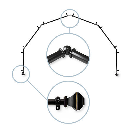 Click here for Rod Desyne Marion 6 Sided Bay Window Rod  One Size... prices
