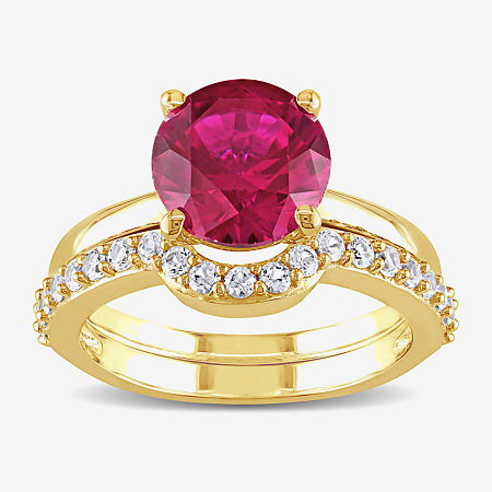 Click here for Modern Bride Gemstone Womens Lab Created Red Ruby... prices