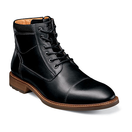 Click here for Florsheim Mens Chalet Cap Toe Stacked Heel Lace Up... prices