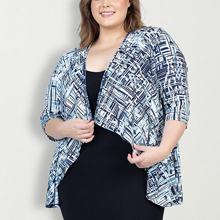 Click here for 24seven Comfort Apparel Plus Size 3/4 Length Sleev... prices