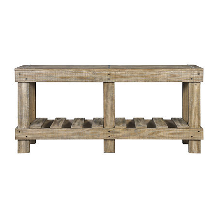 Click here for Signature Design by Ashley Susandeer Rustic Consol... prices