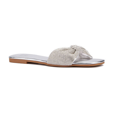 Womens New York & Company Karli Slide Sandals