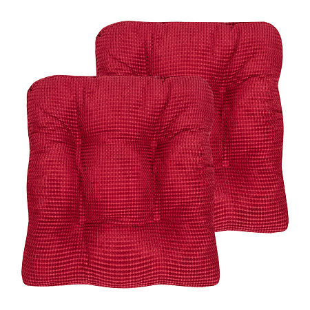 Sweet Home Collection Memory Foam Non-Slip Tufted Chair Cushions