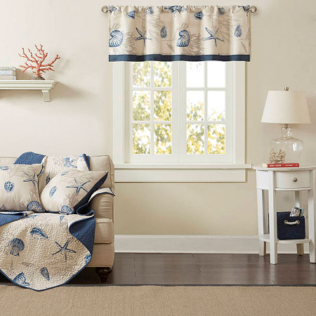Click here for Cotton Seashell Printed Valance For Bedroom and ki... prices