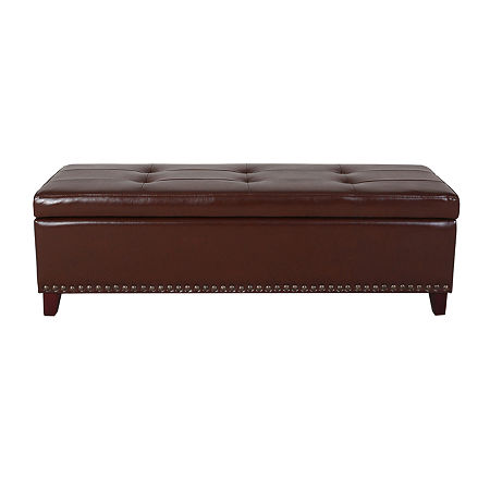 Click here for Gavin Storage Ottoman  One Size  Brown prices