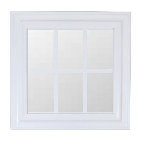 Click here for Northlight 17.5 White Mullions Square Wall Mirror... prices