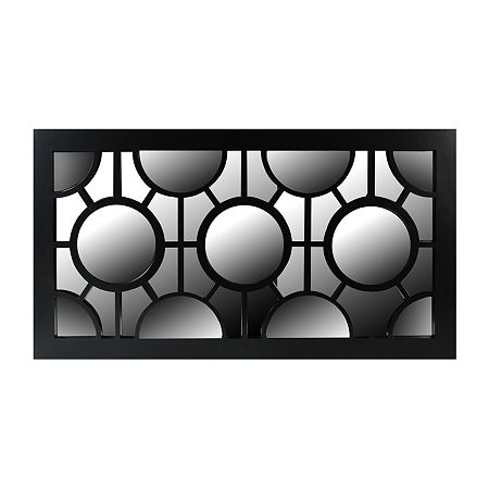 Click here for Northlight 25.5 Black Geometric Round Wall Mirror... prices