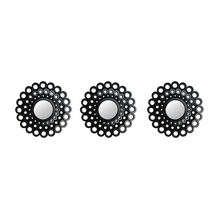 Click here for Northlight 9.5 Black Cascading Angular Orb Wall Mi... prices