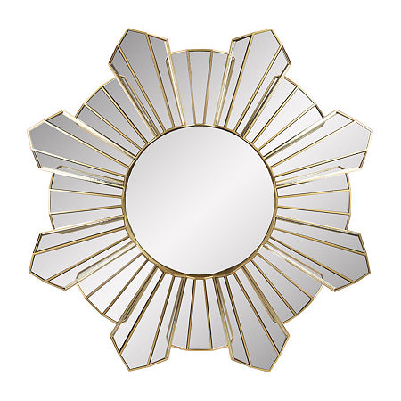 Click here for Northlight 25 Shiny Gold Sunburst Wave Glass Round... prices