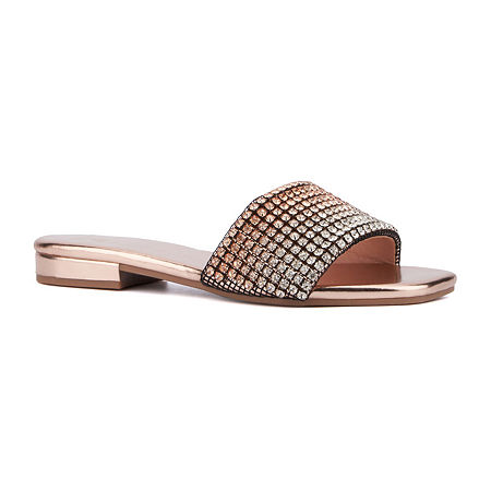 Click here for Womens Gracie Flat Sandal - Gold prices