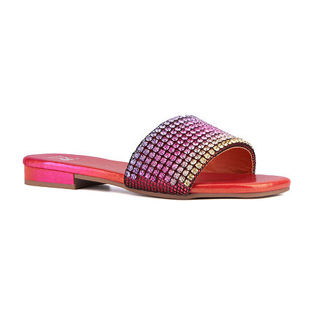 Click here for Womens Gracie Flat Sandal - Pink ombre prices