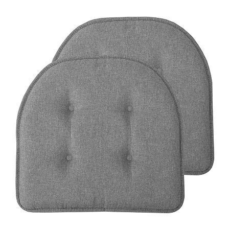 Sweet Home Collection Solid U-Shaped Memory Foam Chair Cushions