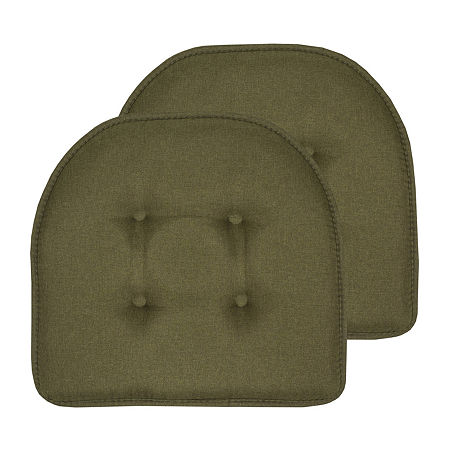 Sweet Home Collection Solid U-Shaped Memory Foam Chair Cushions