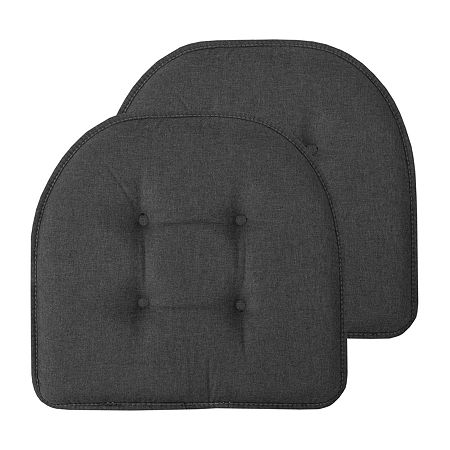 Sweet Home Collection Solid U-Shaped Memory Foam Chair Cushions